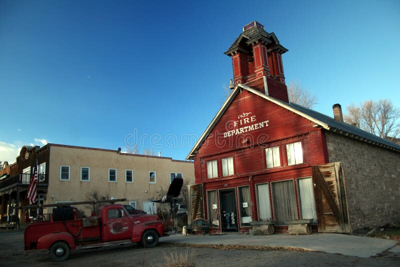 Old Towne Silverton Fire Dept Stock Photo - Image of town, historic ...