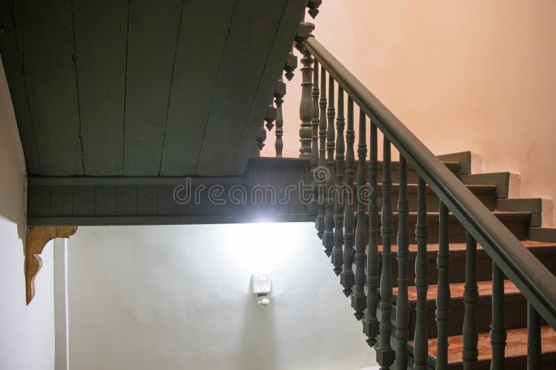 Old towns house stair stock photo. Image of home, hardwood - 310094750