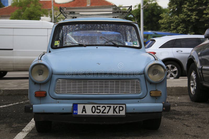 Blue Trabant 601 at the Local Veteran Car Show. Editorial Photography ...