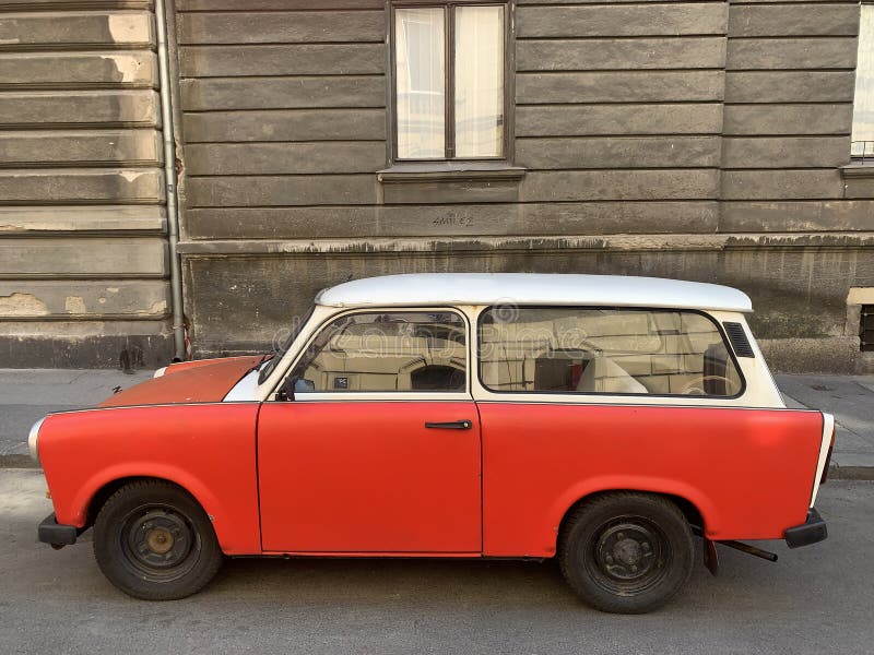Old Trabi car stock photo. Image of trabant, city, naame - 246433296