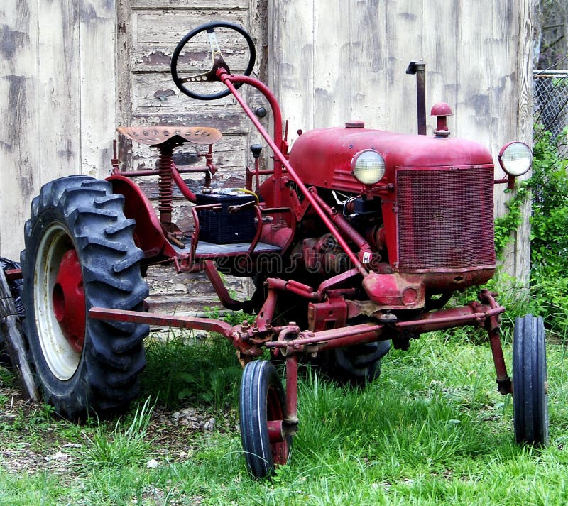 Old Tractor stock image. Image of farming, machine, tires - 1071835