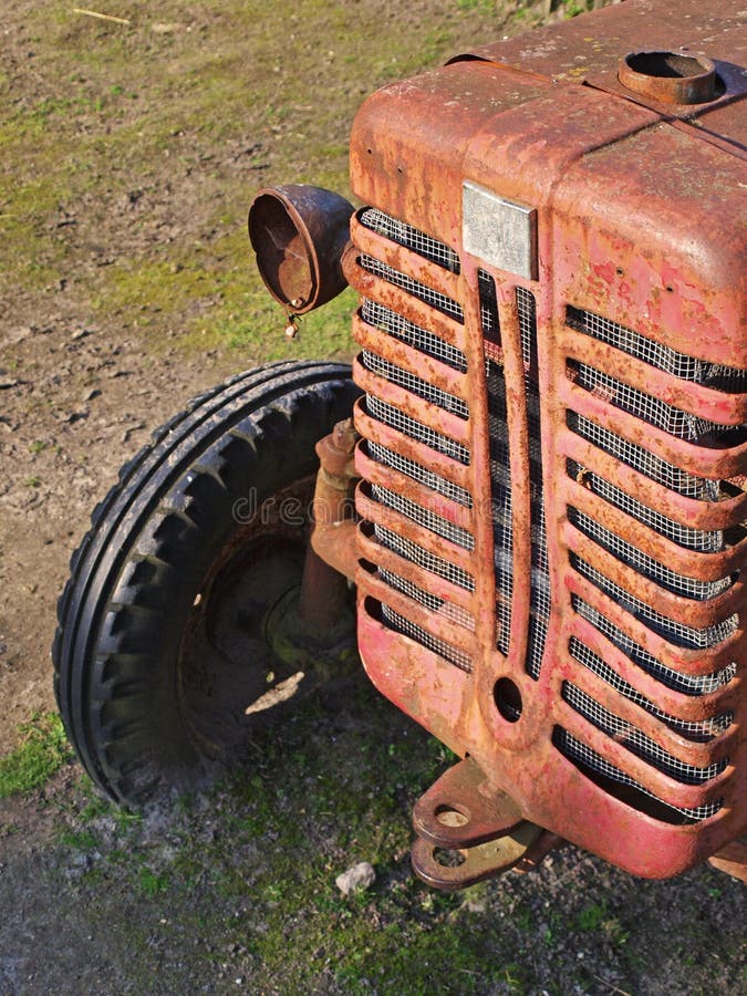 Old tractor stock photo. Image of cropland, rust, aged - 21298316