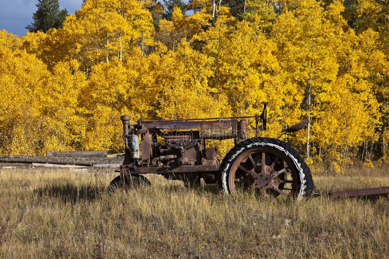 Old Tractor stock image. Image of vintage, highway, tractor - 25564027