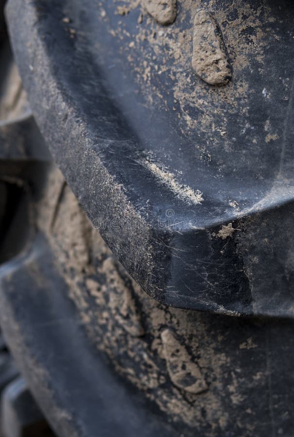 Old tractor tire stock image. Image of detail, machine - 198966791