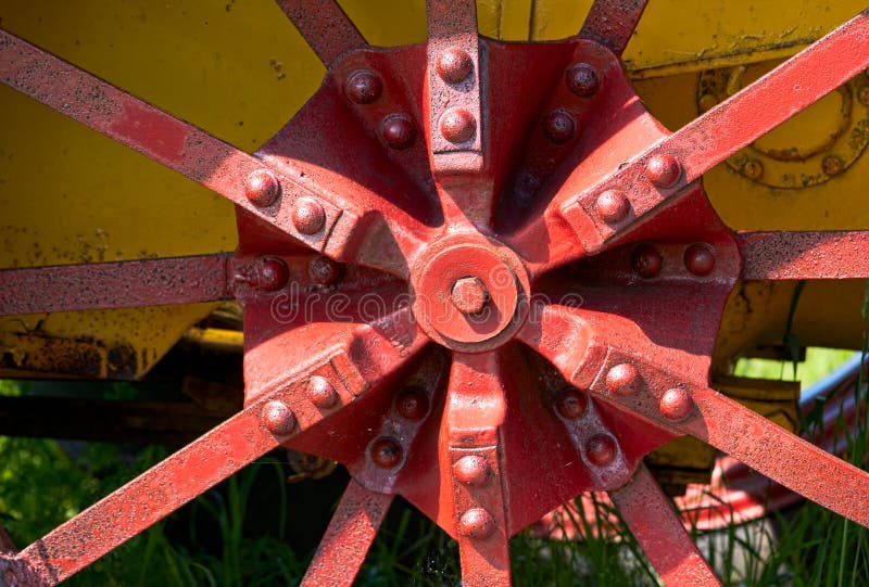 Old tractor wheel stock photo. Image of antique, wheel - 31587826