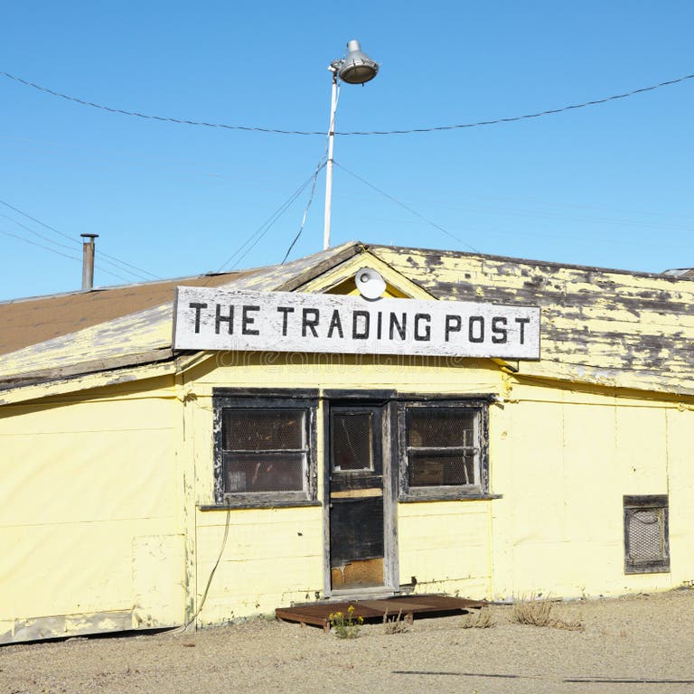 Old trading post in desert stock image. Image of nostalgia - 2046343