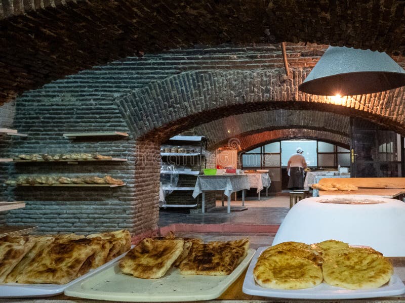 Old Traditional Bakery with Tandoor and Sale of Fresh Bread Stock Photo ...