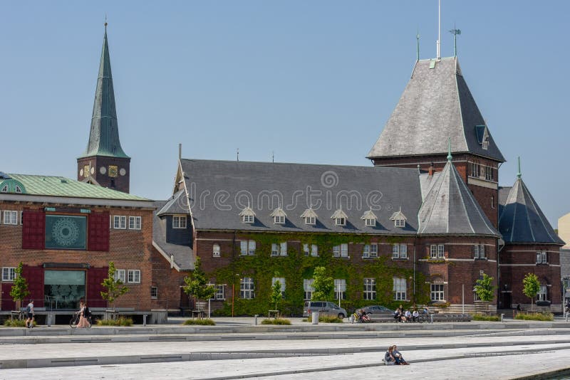 Old Traditional Building at Aarhus in Denmark Editorial Stock Image ...