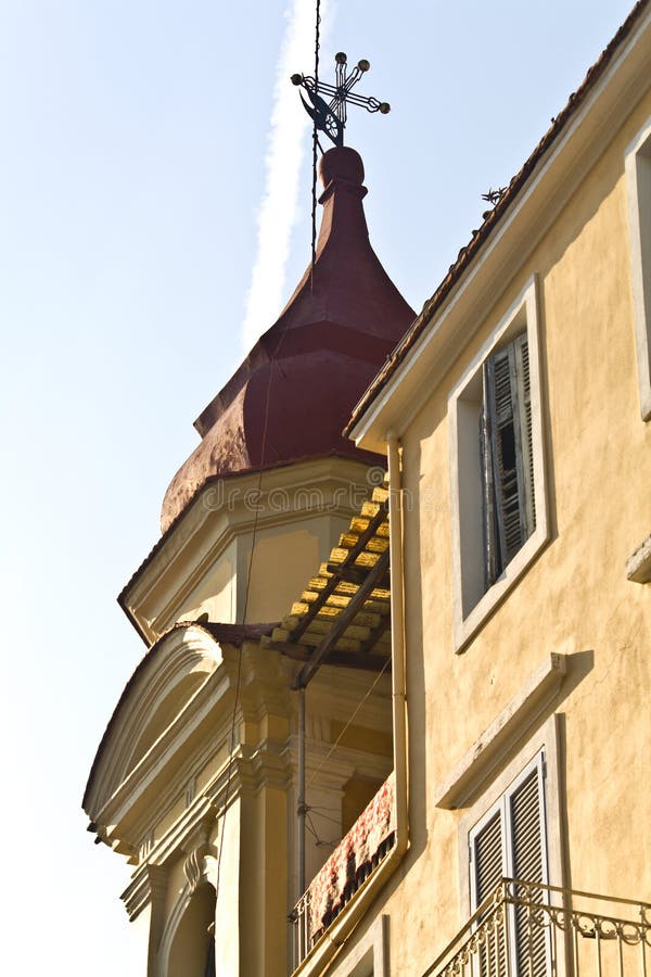 Old Traditional Buildings at Corfu Stock Image - Image of medieval ...