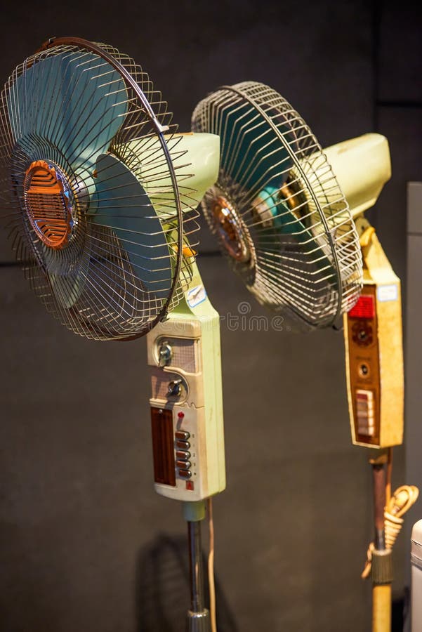 Old Traditional Electric Fan Close-up Editorial Image - Image of parts ...