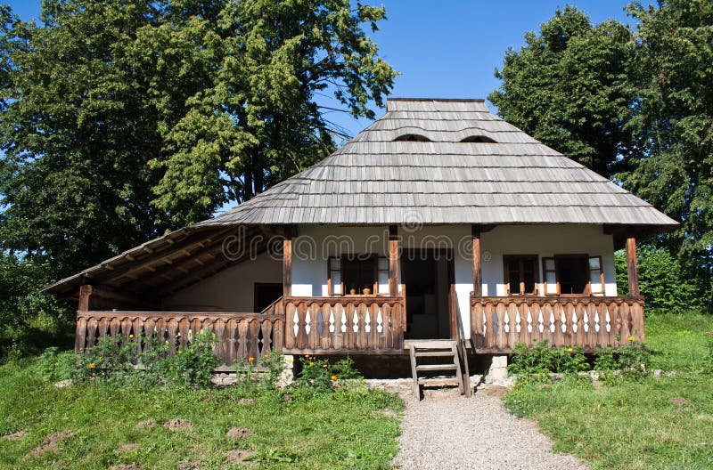 Old traditional house stock image. Image of romania, clay - 26381589