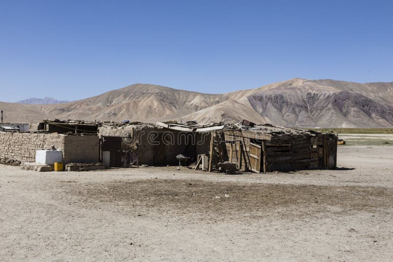 Traditional Tajikistan Buildings Stock Image - Image of fort, column ...