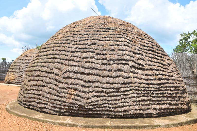 Traditional King S Palace in Nyanza, Ruanda Stock Photo - Image of ...