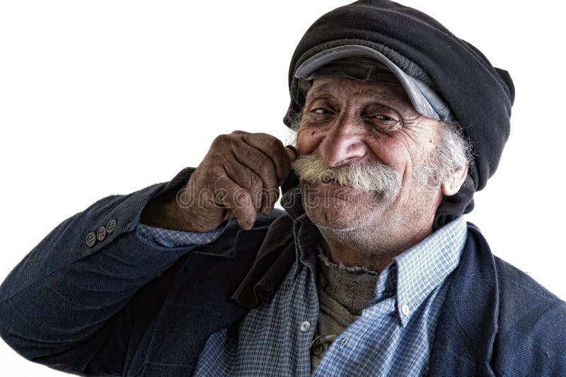 Old Traditional Lebanese Man with Mustache Stock Photo - Image of ...