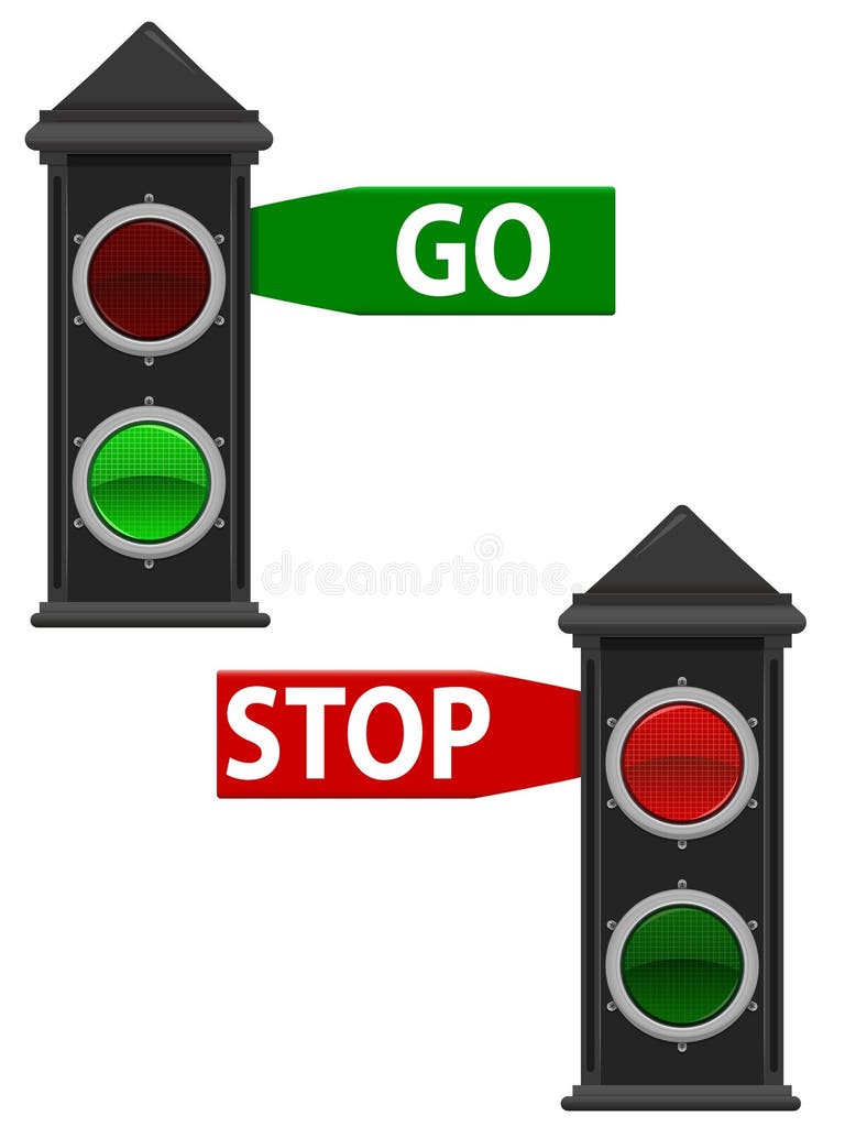 Stop Go Traffic Road Signs Stock Illustrations – 182 Stop Go Traffic ...