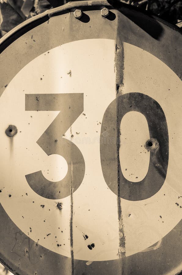 Old traffic sign stock image. Image of retro, worn, traffic - 134978477