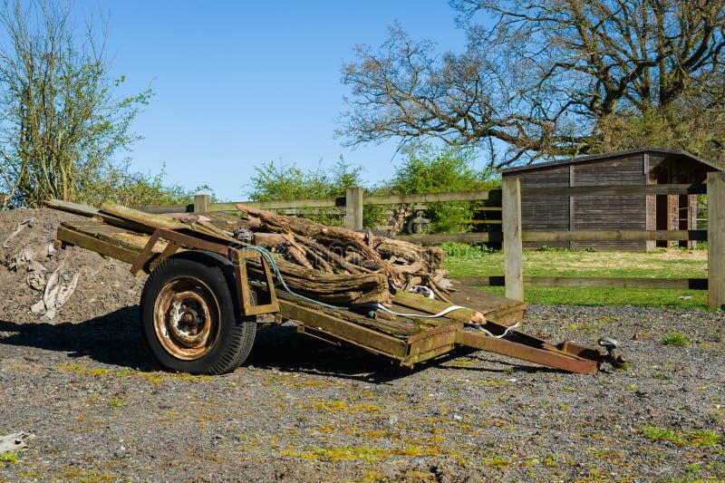 Old trailer stock photo. Image of holding, house, mode - 61766870