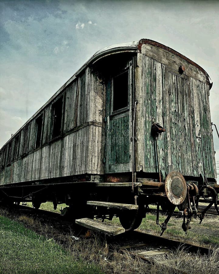Urbex Old Train on Abandoned Place Stock Photo - Image of building ...