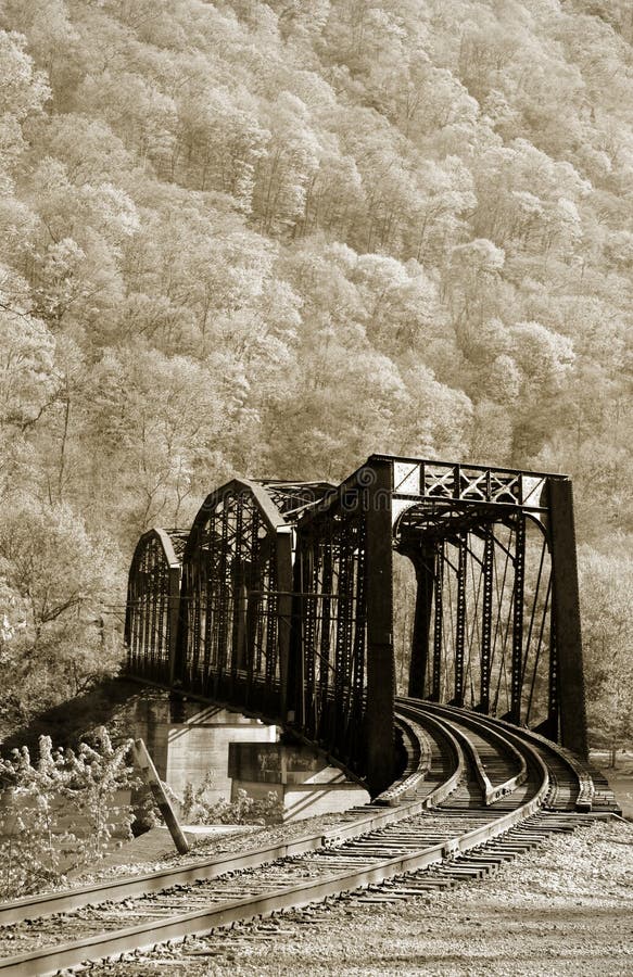 Old train bridge stock photo. Image of perspective, crossing - 17144630