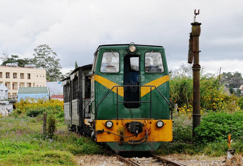 Old Train Coming the Station in Dalat, Vietnam Editorial Photo - Image ...