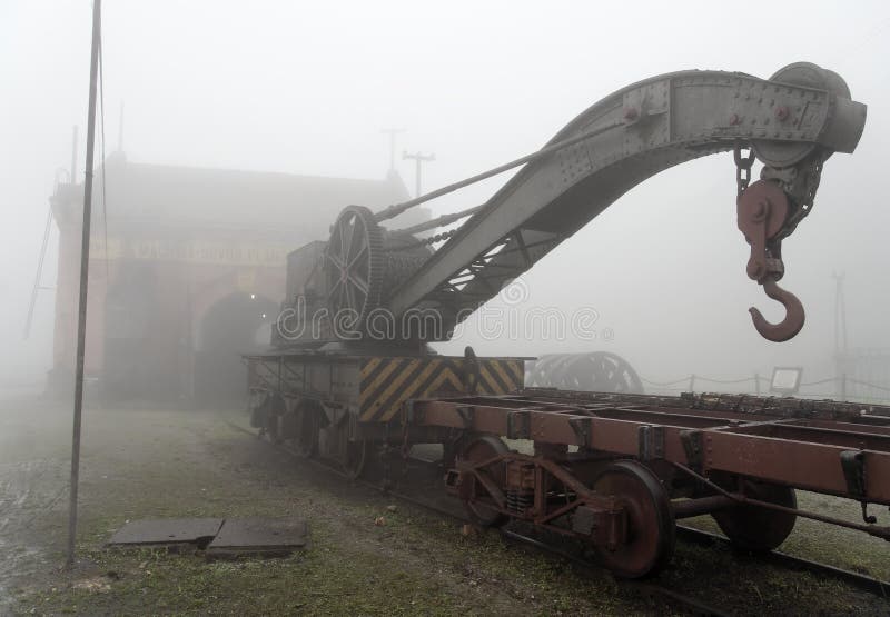 Old Train Crane stock photo. Image of power, railway, railroad - 1336278