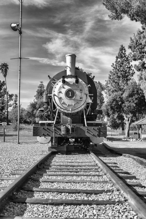 The Old Train, Front View stock photo. Image of black - 110717532