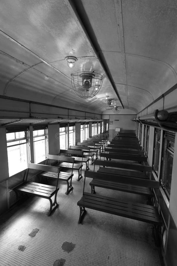 Old Train Interior stock image. Image of perspective - 15172669