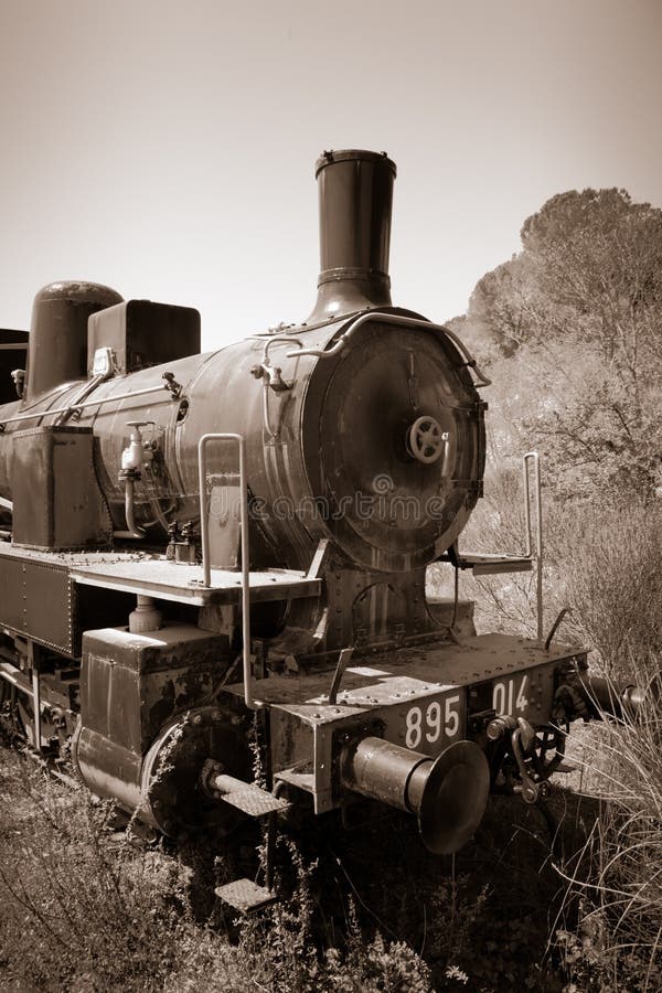 Old Train Locomotive stock image. Image of black, obsolete - 31066805