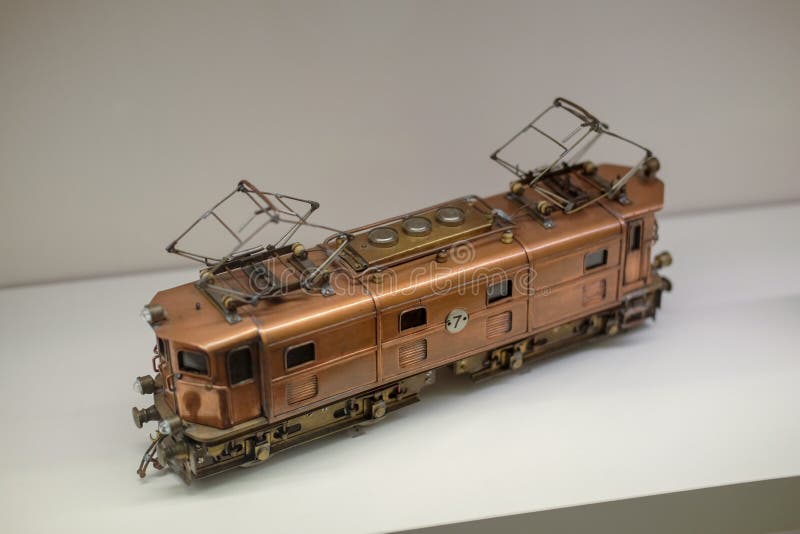 Old Train Model Inside the Train Museum Editorial Stock Photo - Image ...