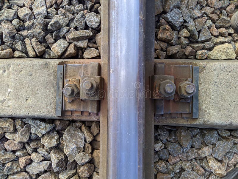 Old Train Rails in Landscape in the Summer Season Stock Image - Image ...