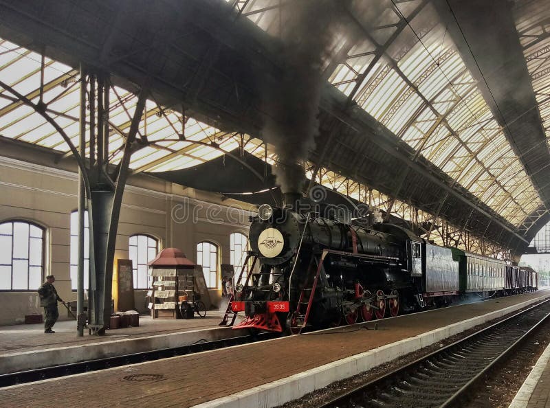 Old train editorial image. Image of train, railway, station - 133470890