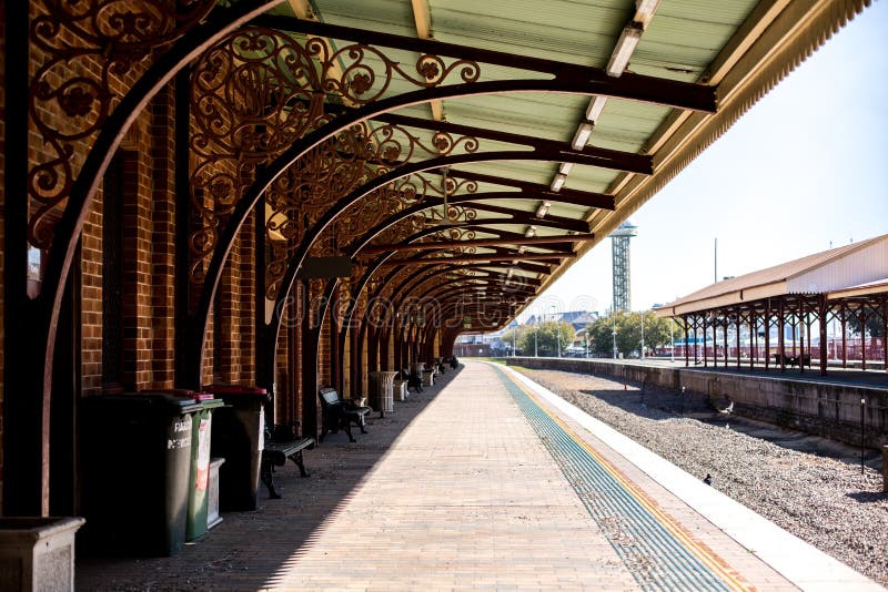 Old Victorian Train Station Stock Image - Image of railroad, tracks ...