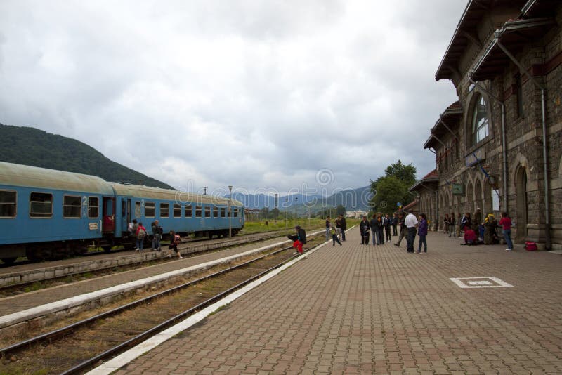 Old Train Station in Romania Editorial Stock Image - Image of romania ...