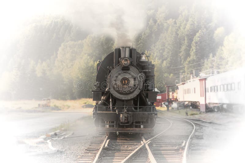 Old Train Steam Engine with Steam Released Editorial Stock Image ...