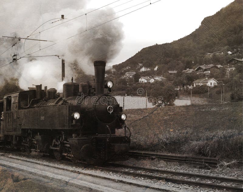 Train in Switzerland (Oberalppass) Stock Photo - Image of passager ...
