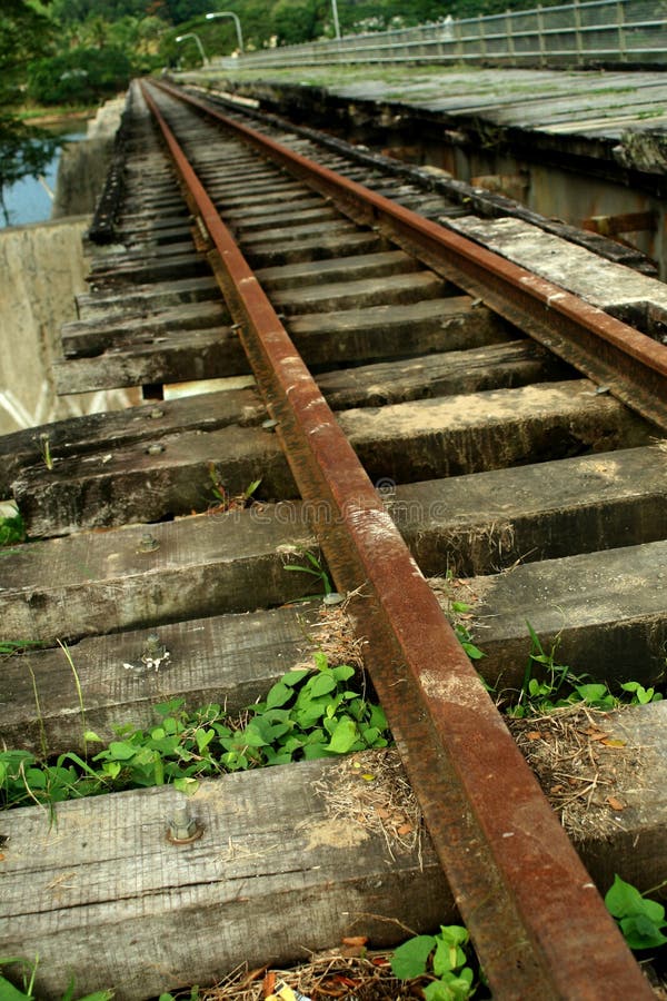 Old Train Tracks stock image. Image of journey, disrepair - 10092587