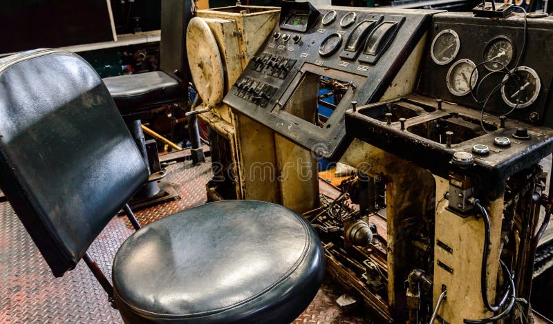 Old train Train dashboard. stock image. Image of train - 44282449