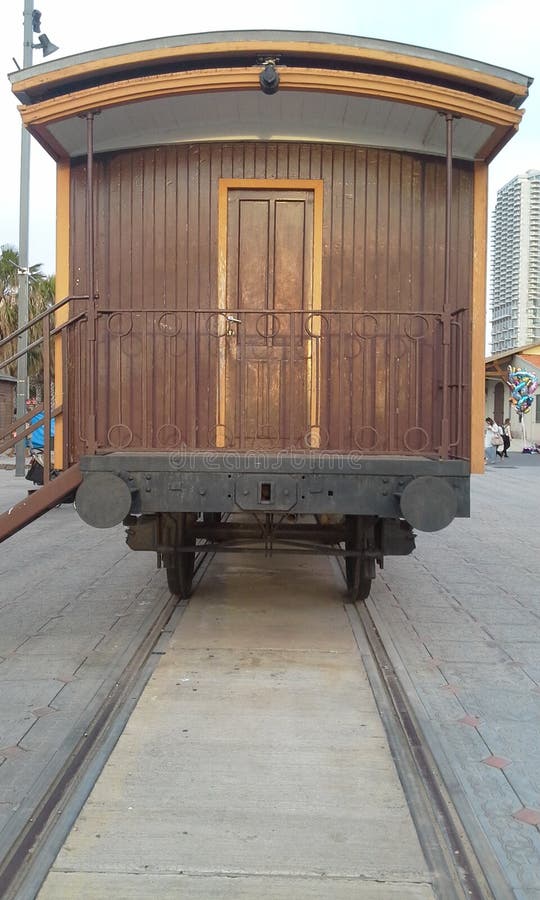 Old train van and railway stock image. Image of train - 49342937