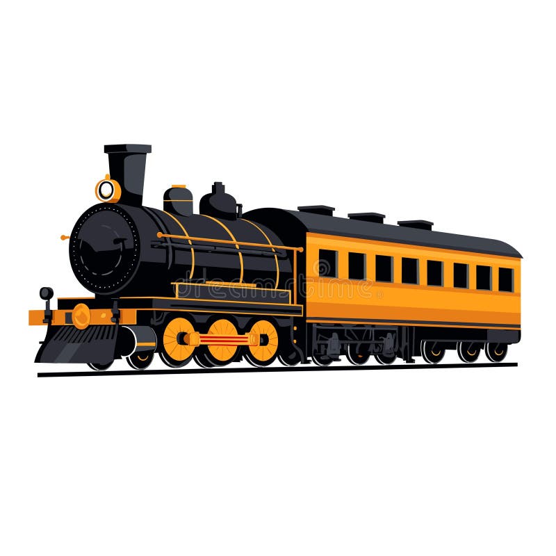 Train Vector Flat Minimalistic Asset Isolated Illustration Stock Vector ...