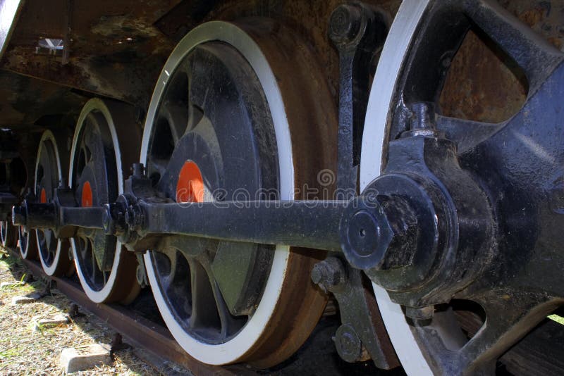 Old train wheels stock photo. Image of shunt, wood, steam - 2382002