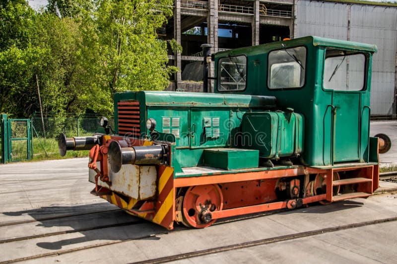 Old Trains in an Old Station Stock Image - Image of machines ...