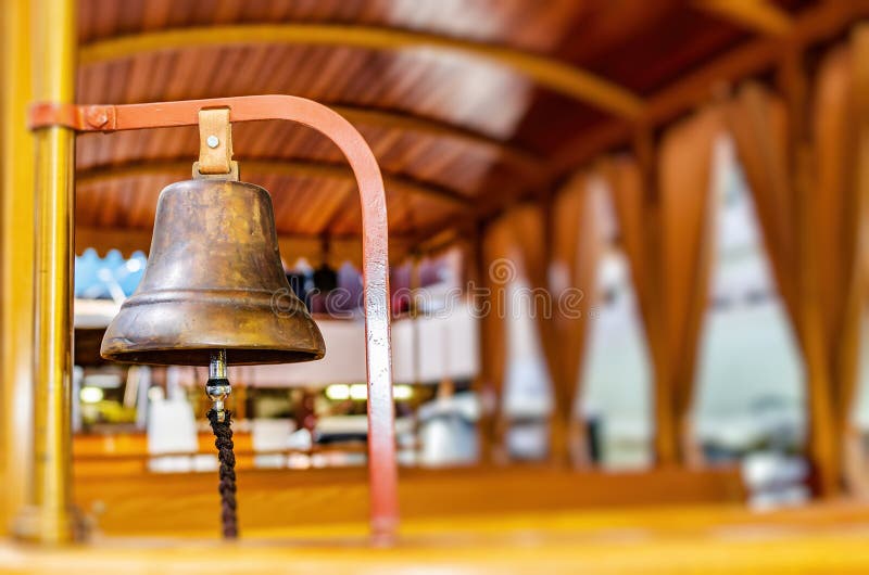 Old tram bell. stock photo. Image of railway, ancient - 140493460