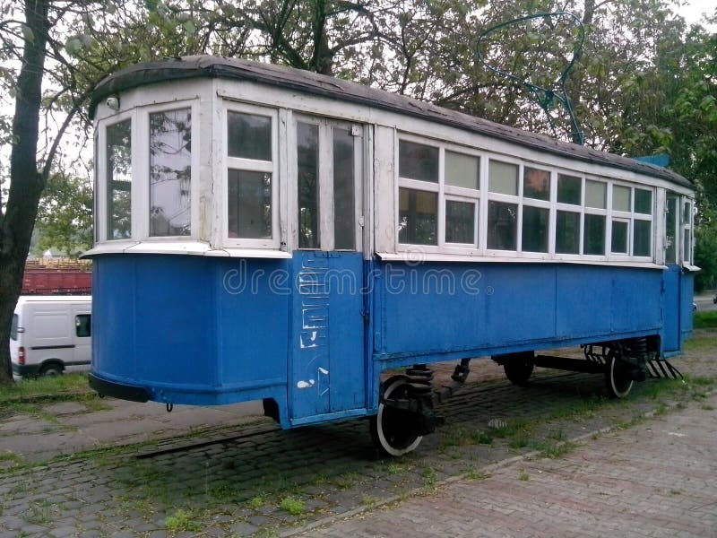 Old Abandoned Tram Car in the City Stock Photo - Image of historic ...