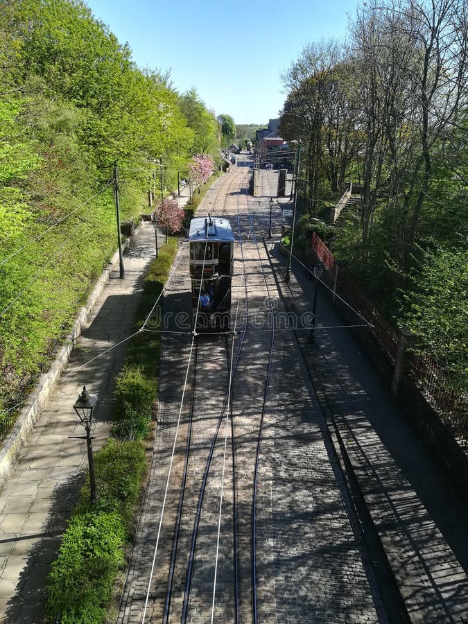 Old Tram Line and Beautiful Bridge Stock Image - Image of bridge, tram ...