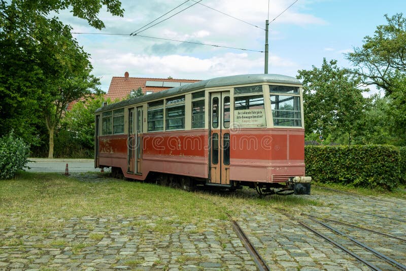 Old Tram or Train in a Train Museum Editorial Stock Photo - Image of ...