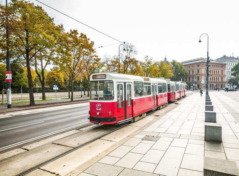 Old Tram in Vienna, Austria. Editorial Image - Image of austria, vienna ...