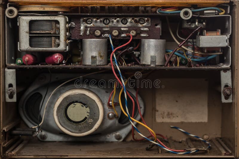Old transistor radio stock image. Image of board, engineering - 187805523