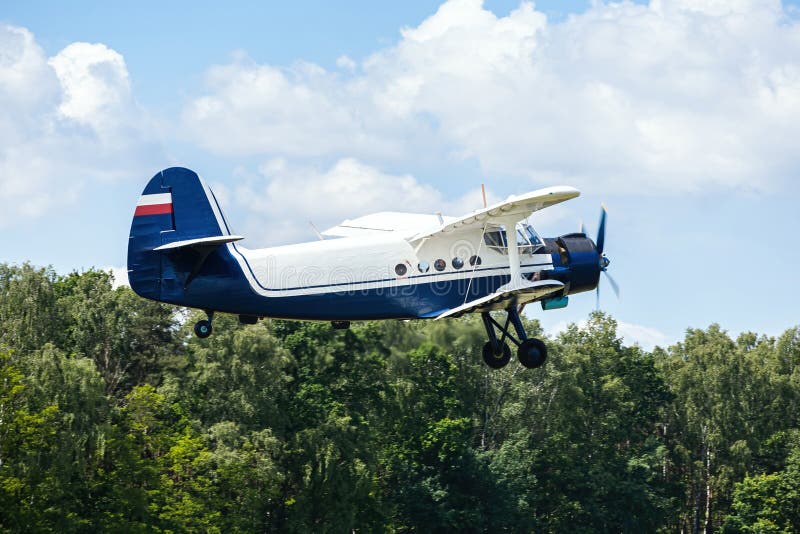 Old Transport Plane Flies at an Air Show Stock Image - Image of flight ...