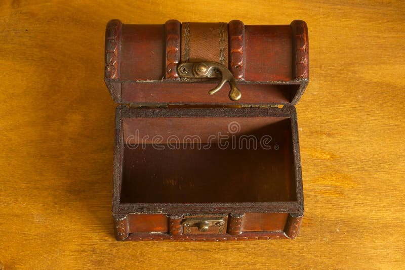 Old treasure chest or box stock photo. Image of antique - 75607352