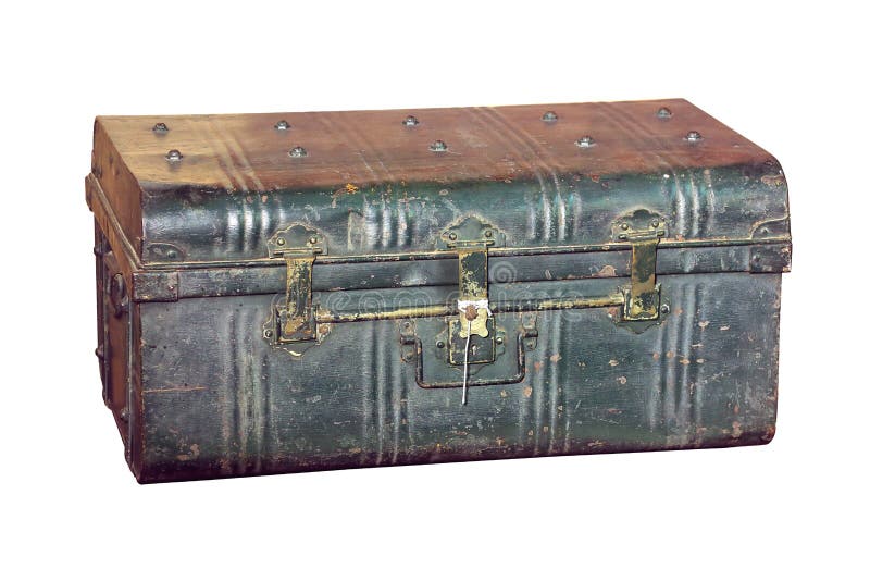 Old metal treasure chest stock photo. Image of heavy - 34875450